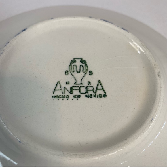 Anfora | Dining | Vintage Mexico Anfora Puebla Blue Cup Saucer Set ...